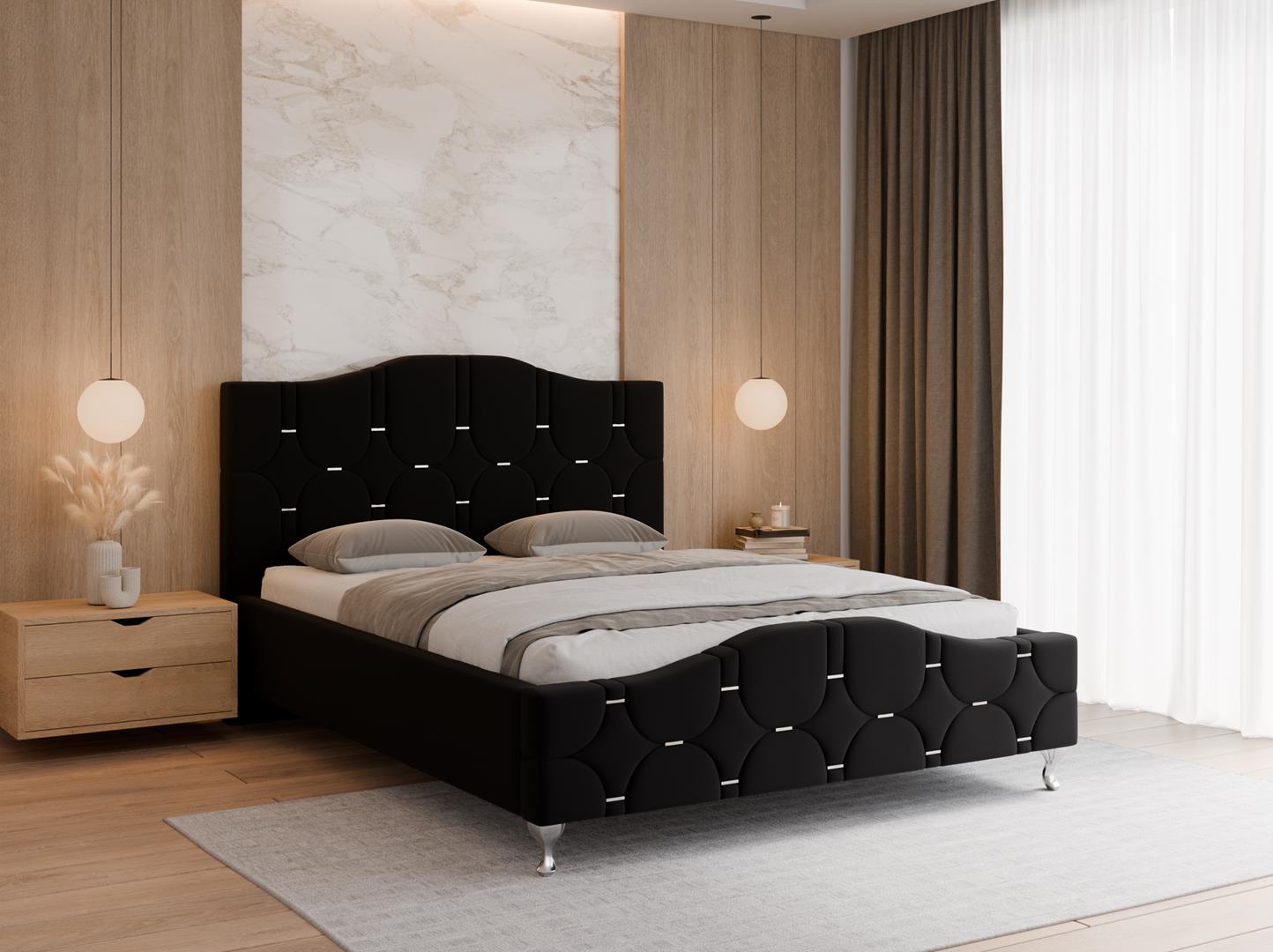 Łóżko Palazzo II 180x200 ze stelażem | Madar Meble24